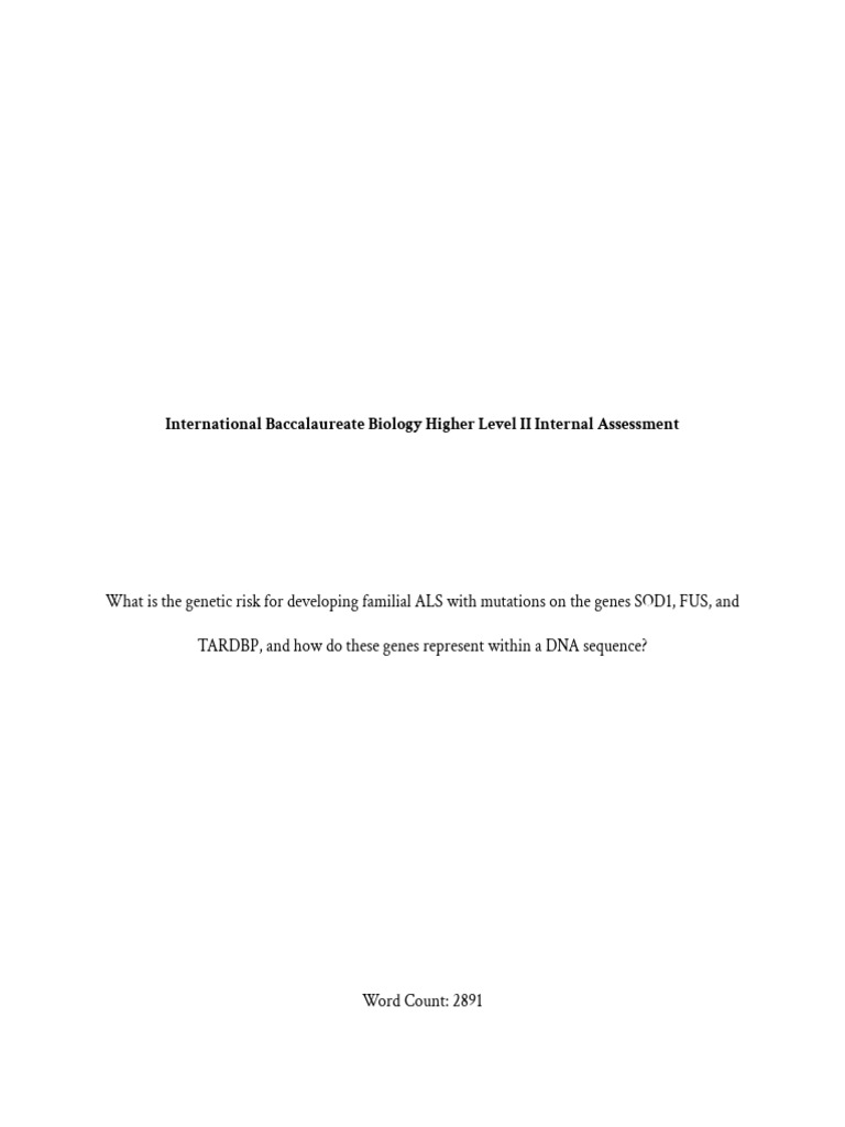 Genetic Risks of ALS Mutations | PDF | Nucleic Acid Sequence | Genetics