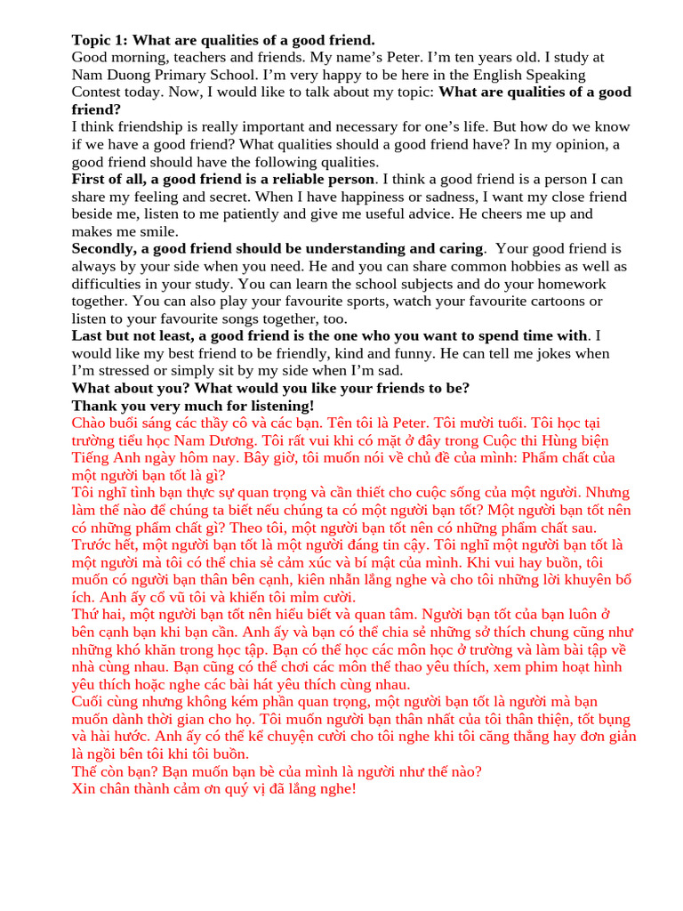 15 Topics Grade 4 + 5 | PDF