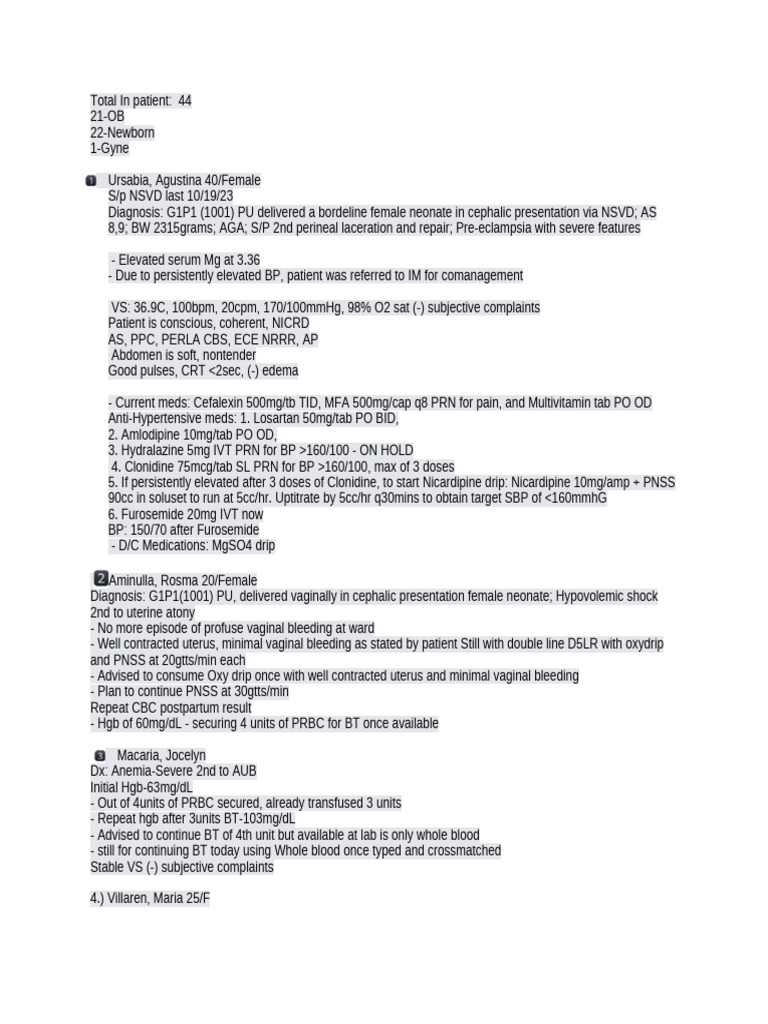 Total In patient | PDF