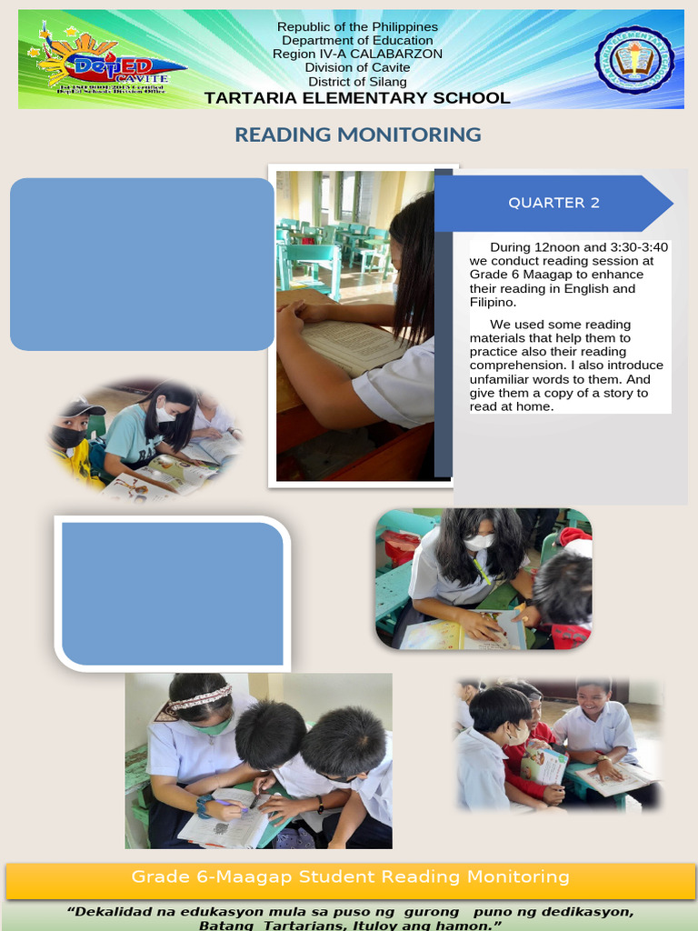 Reading-Monitoring-2022-2023 Grade 6 | PDF