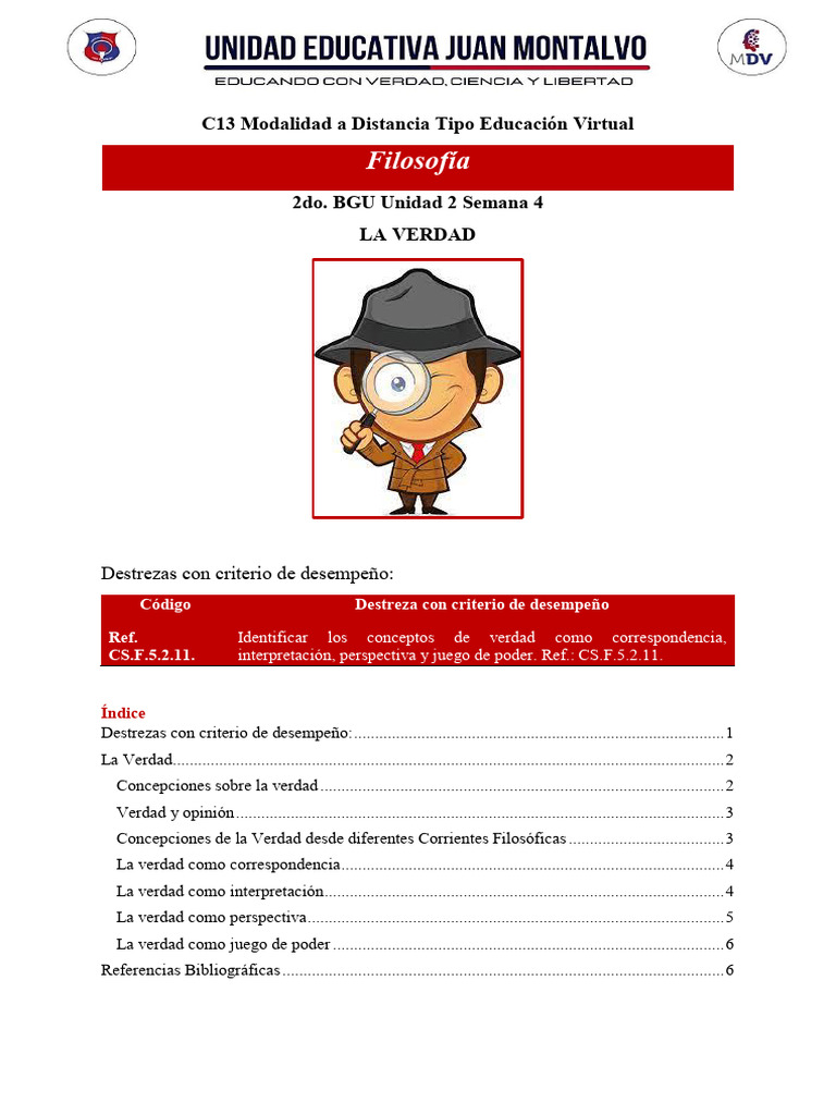 Concepciones Filosóficas de la Verdad | PDF | Verdad | Idealismo
