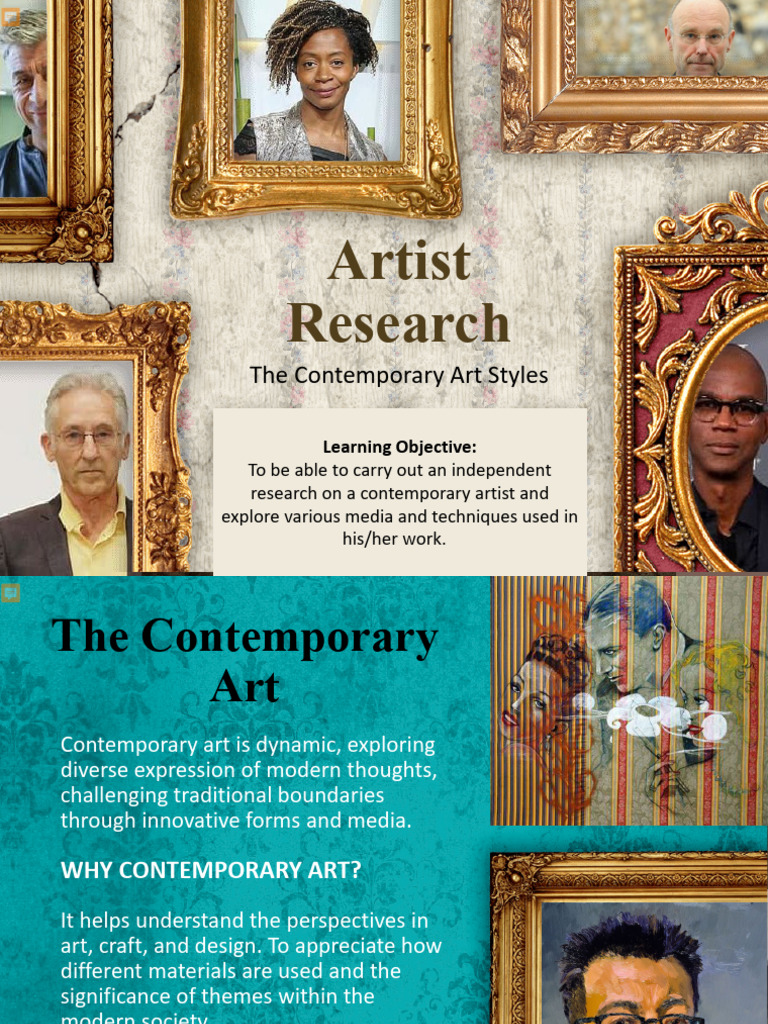 Exploring Contemporary Art Techniques | PDF | Paintings | Drawing