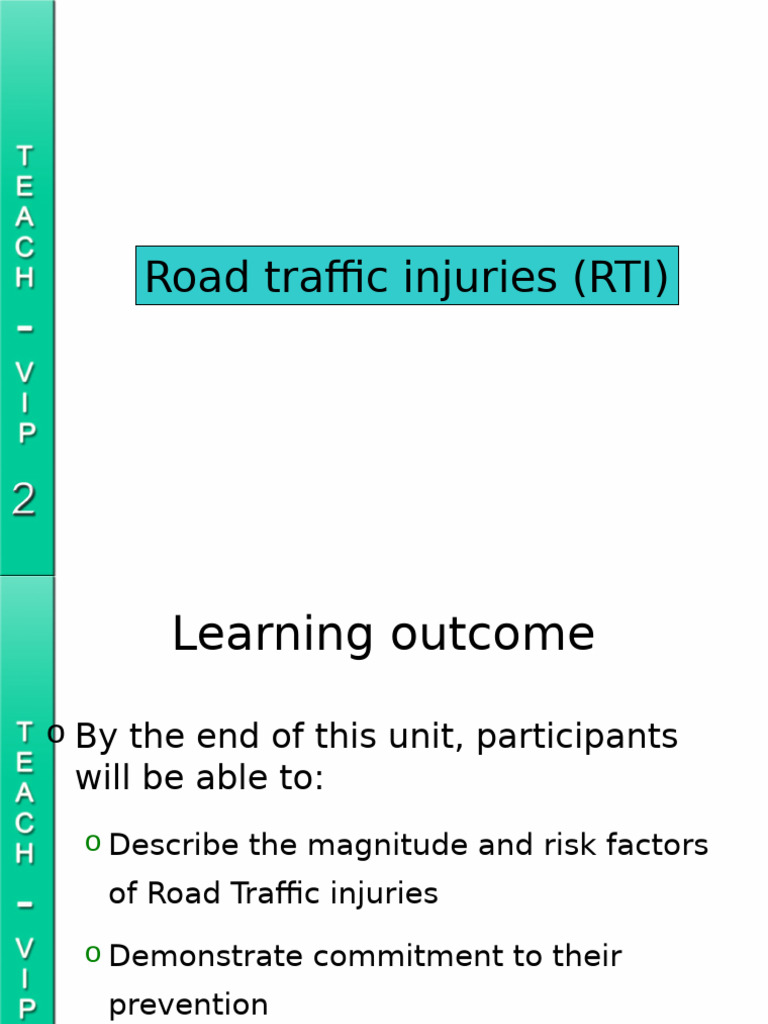 Global Road Traffic Injury Overview | PDF | Traffic Collision | Road ...