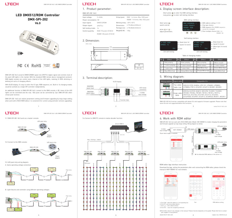 DMX-SPI-202 | PDF | Light Emitting Diode | Manufactured Goods