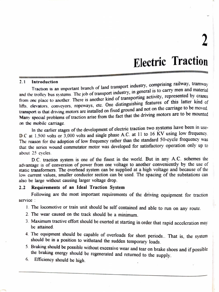 Module 3 Electric Traction, Motors For Electric Traction | PDF
