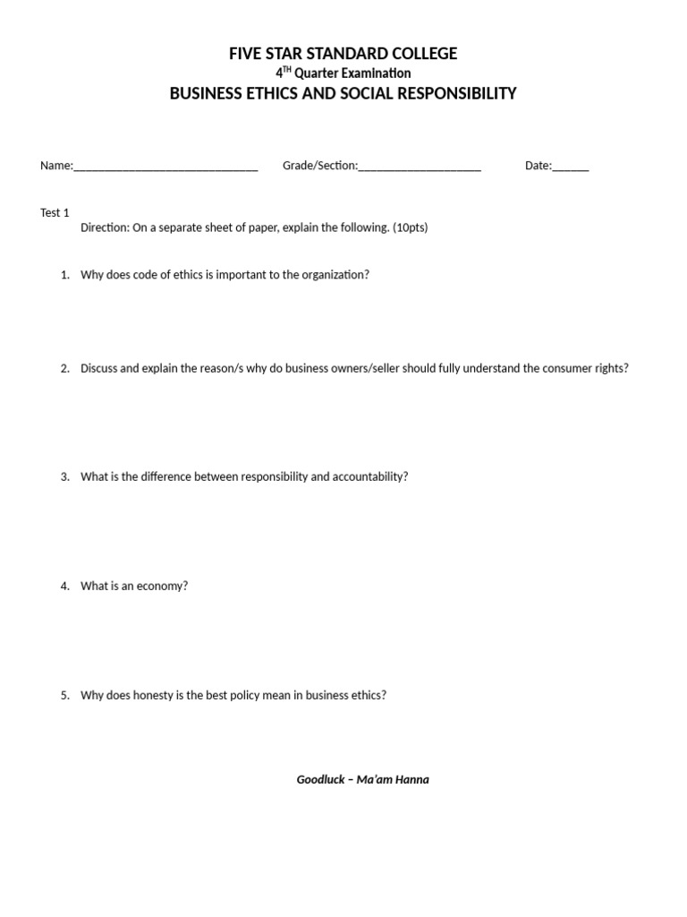 Besr 4th Quater | PDF