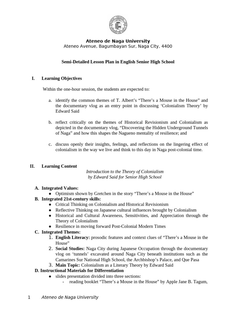 Colonialism in Naga: Lesson Plan | PDF | Orientalism (Book) | Liberal ...