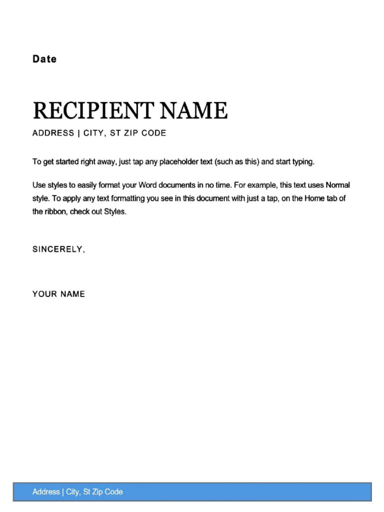 Basic Business Letter | PDF