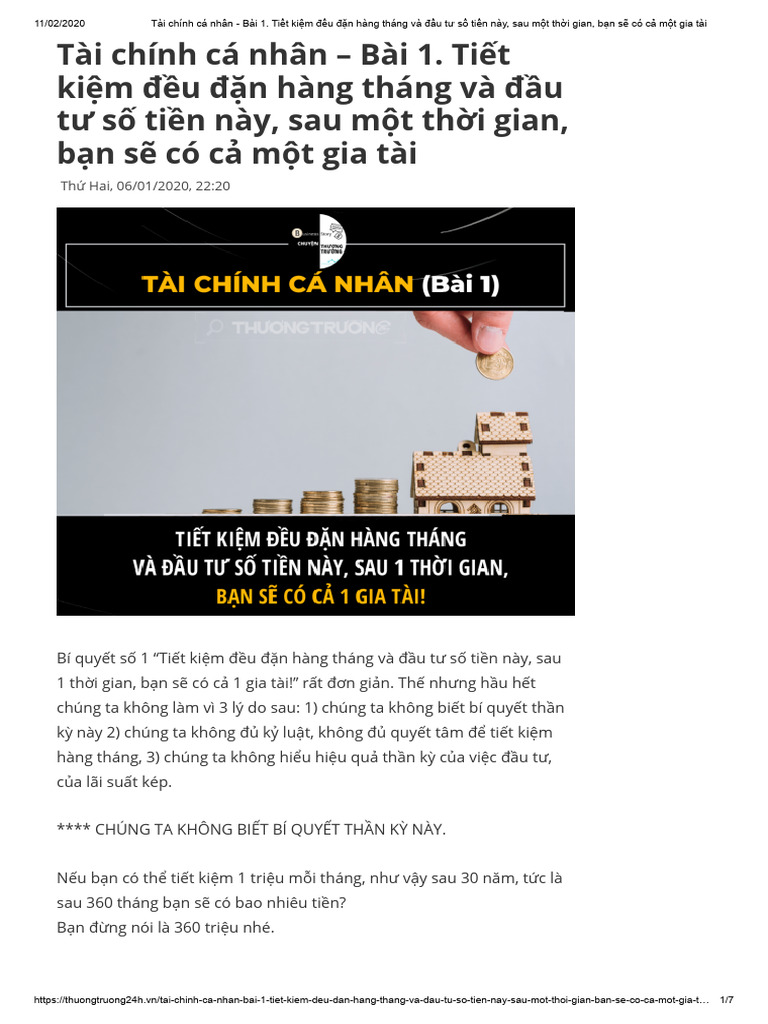 TCCA - Bai 1 | PDF