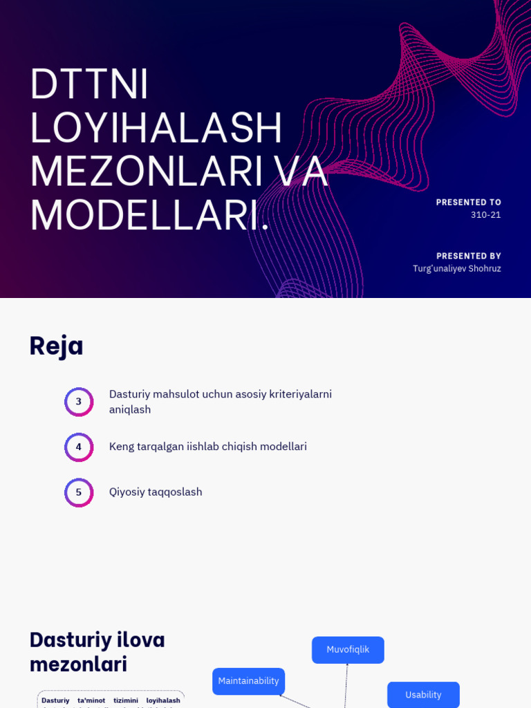2-Maruza. DTT Loyihalash | PDF