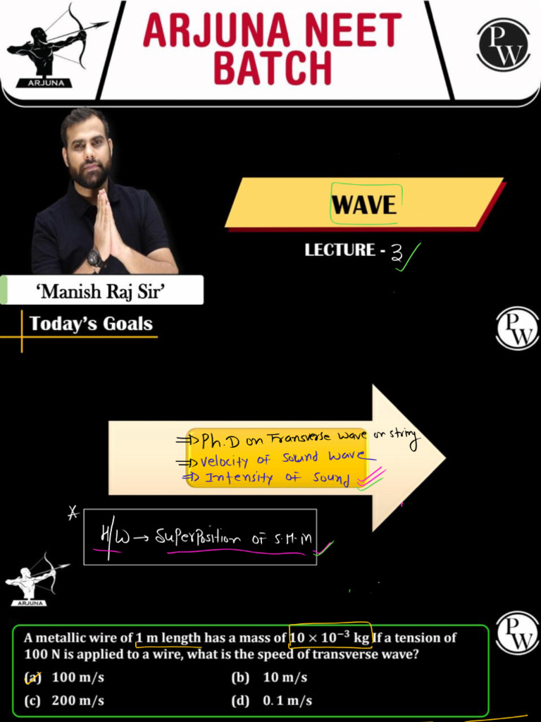 Wave Motion 03 - Classnotes | PDF