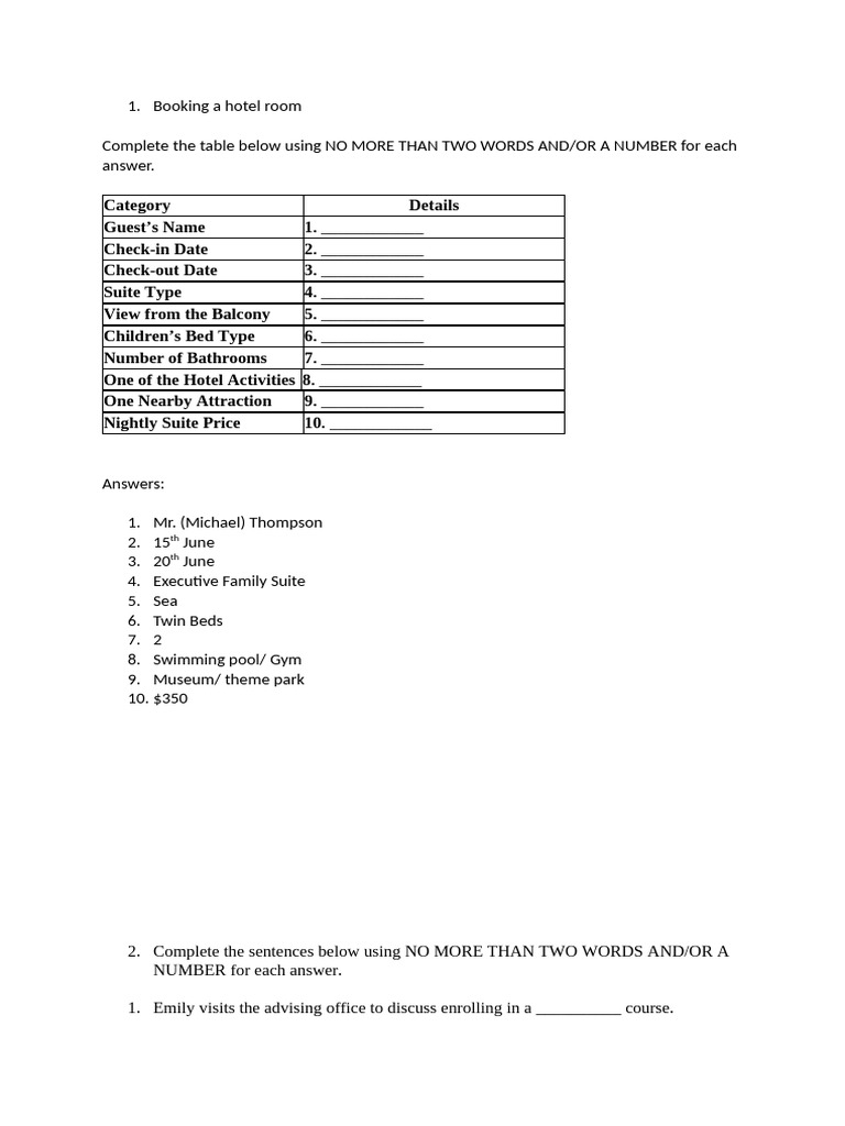 Listening Session Questions | PDF | Dentistry | Landlord