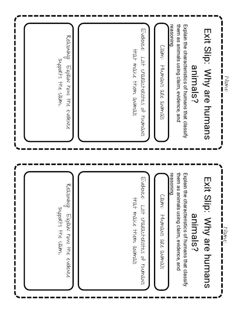 ClassificationofLivingThingsCERExitSlips 1 | PDF | Cell (Biology) | Biology