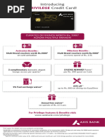 Axis Bank Liberty Debit Card Benefits | PDF | Debit Card | Credit Card