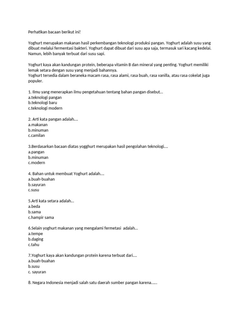 Soal Les Kelas III 3 April | PDF