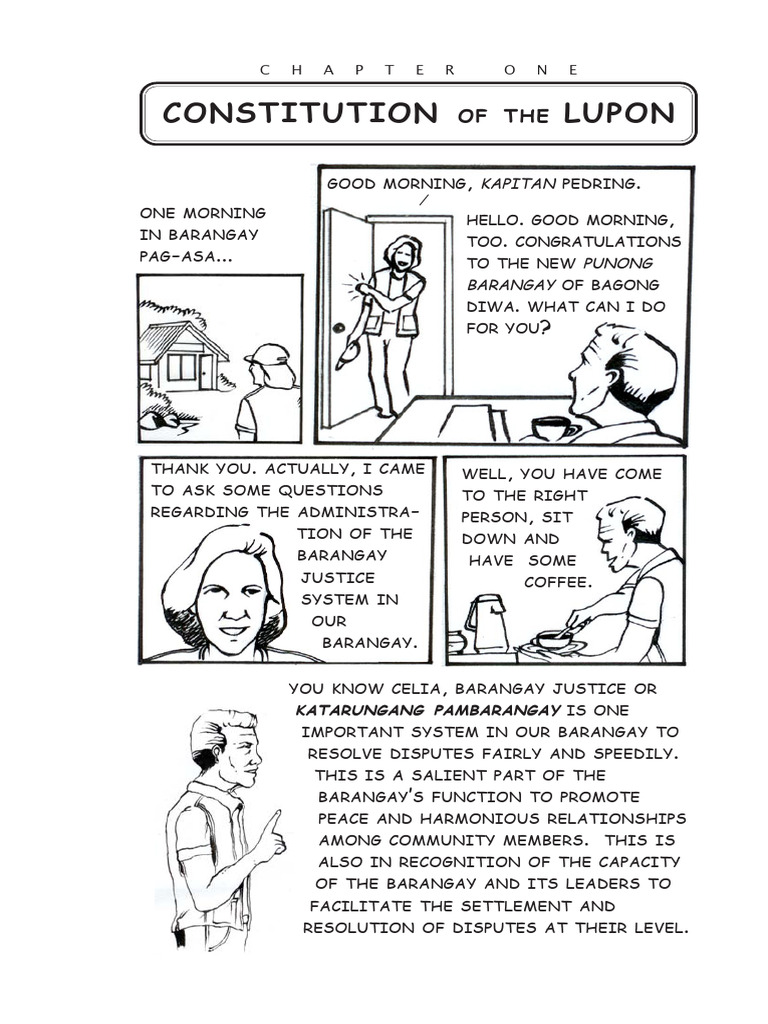 Chapter 1. Constitution of Lupon | PDF | Oath Of Office | Justice