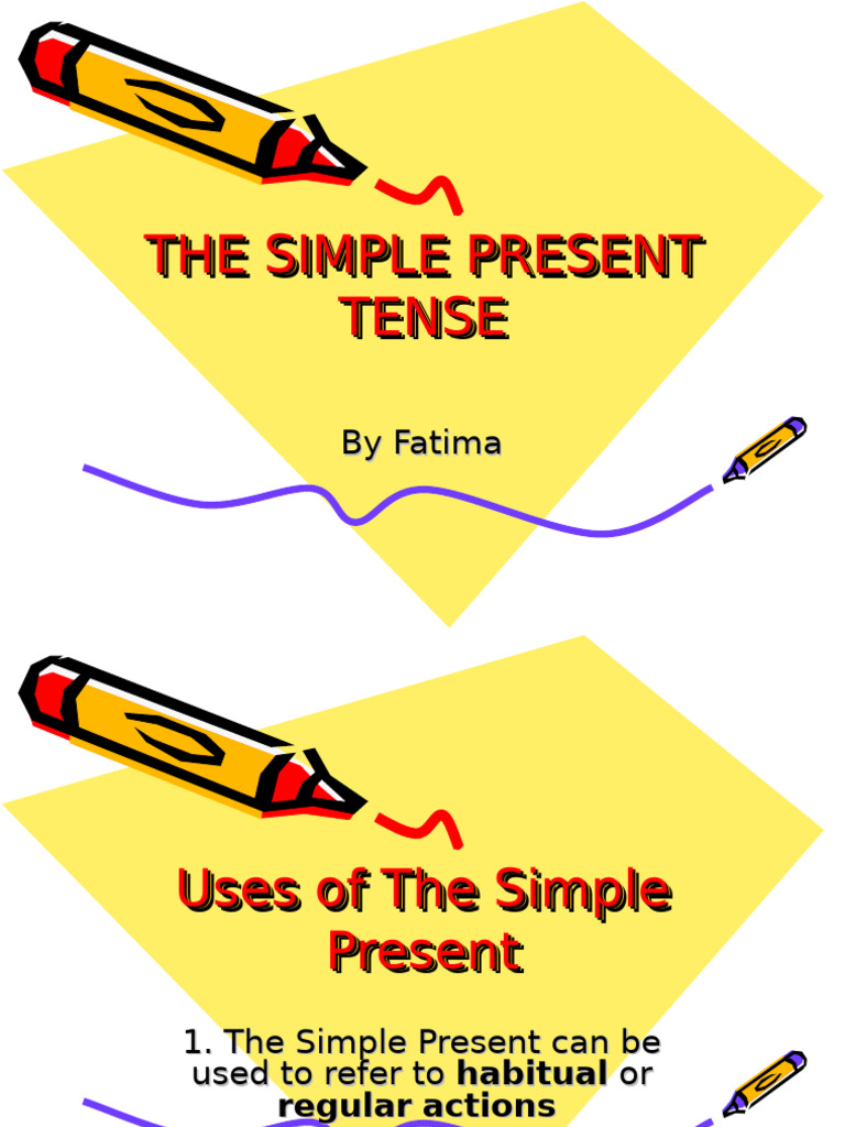 Simple Present Tense Grammar Guides - 135633 | PDF | Verb | English ...