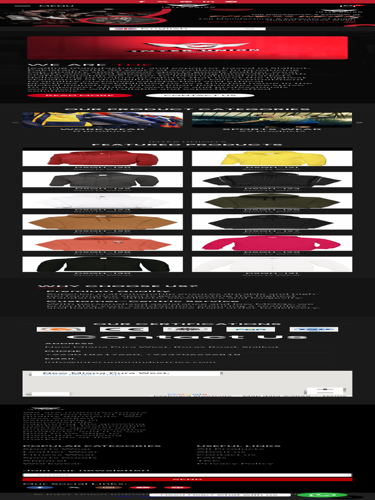 Sialkot Sportswear Exporter Overview | PDF | Clothing