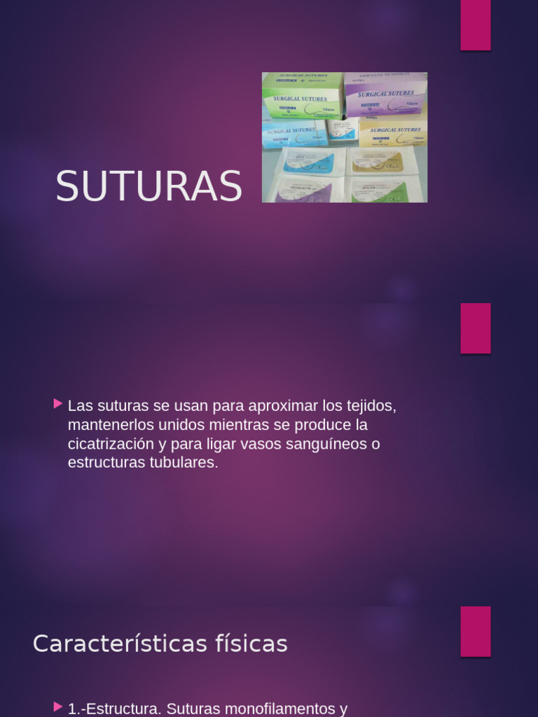 Suturas 1 | PDF | Sutura Quirúrgica | Tejido (biología)