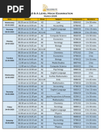 January 2025 - External Exam Timetable | PDF