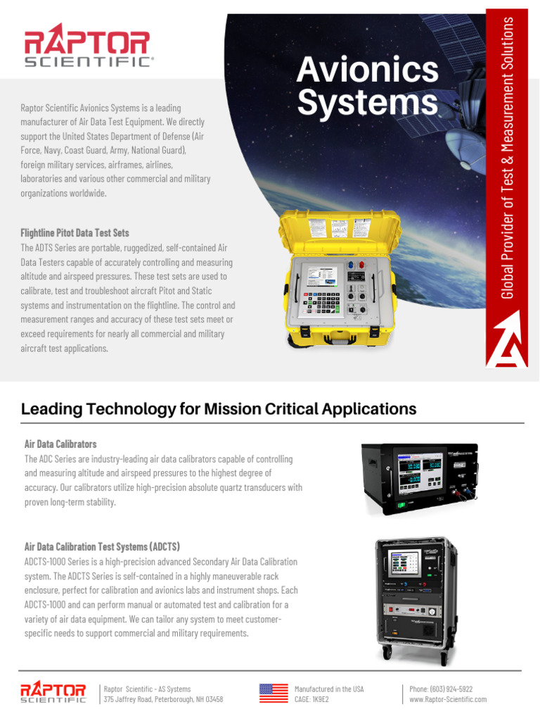 Avionics-Systems-02212023 - Mission Critical Applications | PDF | Calibration