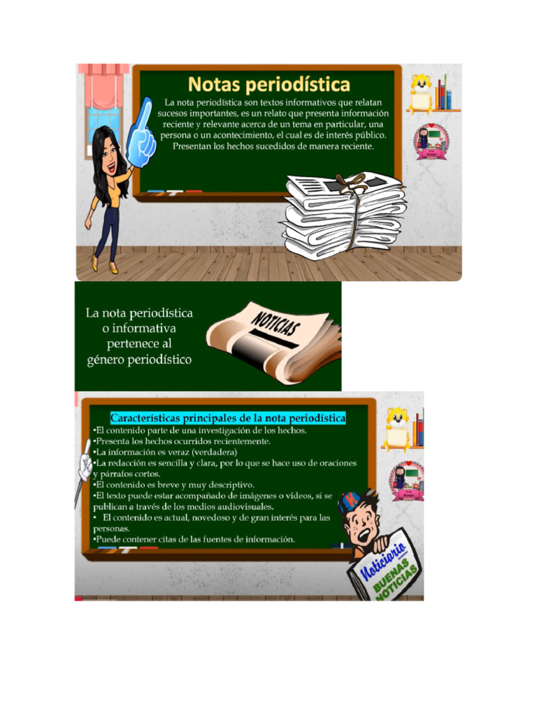 Presentacion de La Nota Periodistica | PDF