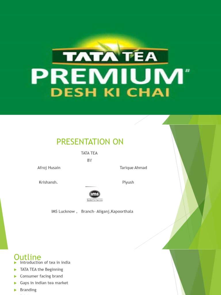 Tata Tea Presentation (1) - Compressed | PDF | Tea | Marketing