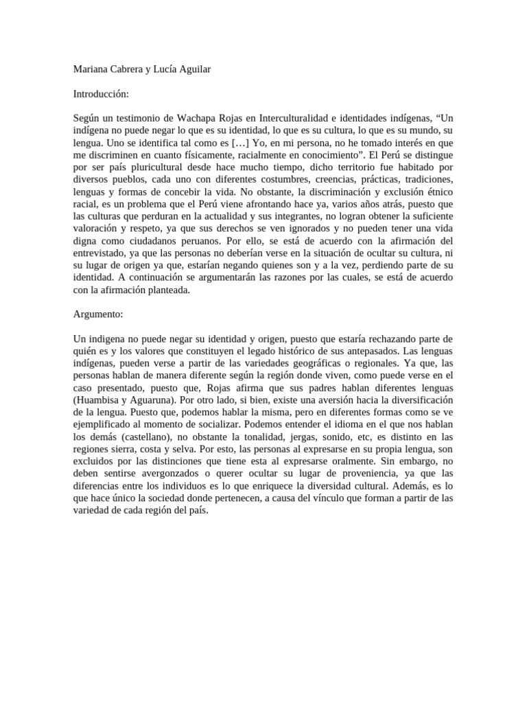 Simulacro EE1 | PDF | Perú | Multiculturalismo