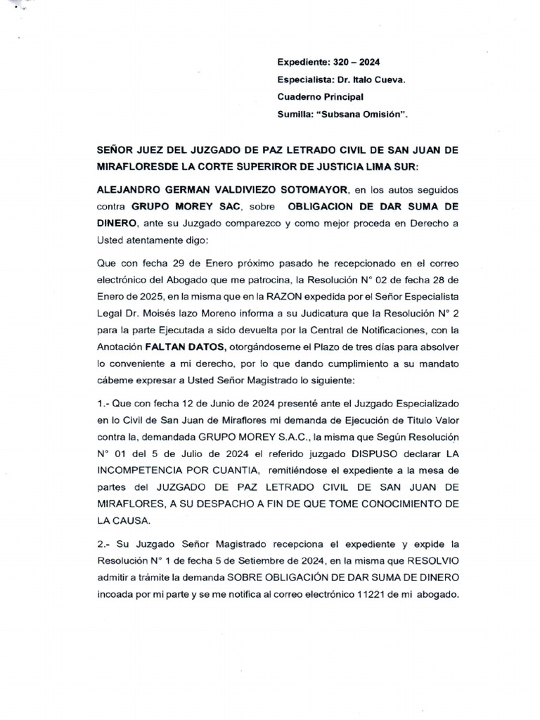 Escrito Alejandro | PDF