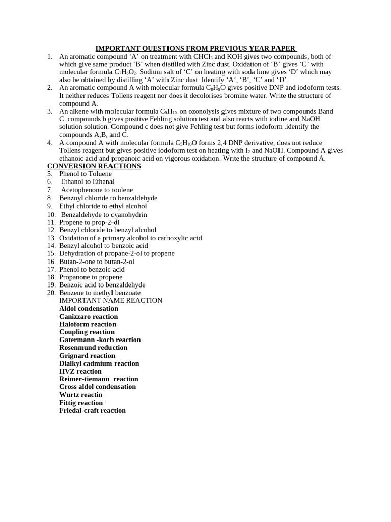 Important Question | PDF