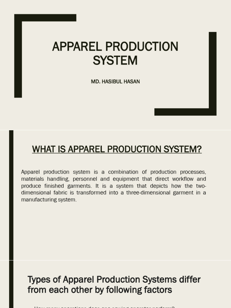 Apparel Production System | PDF | Inventory | Clothing