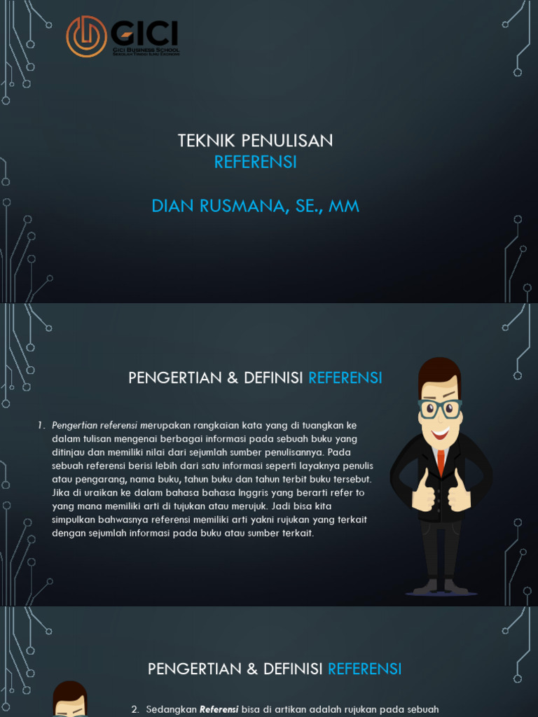 Teknik Penulisan Referensi Karya Ilmiah | PDF
