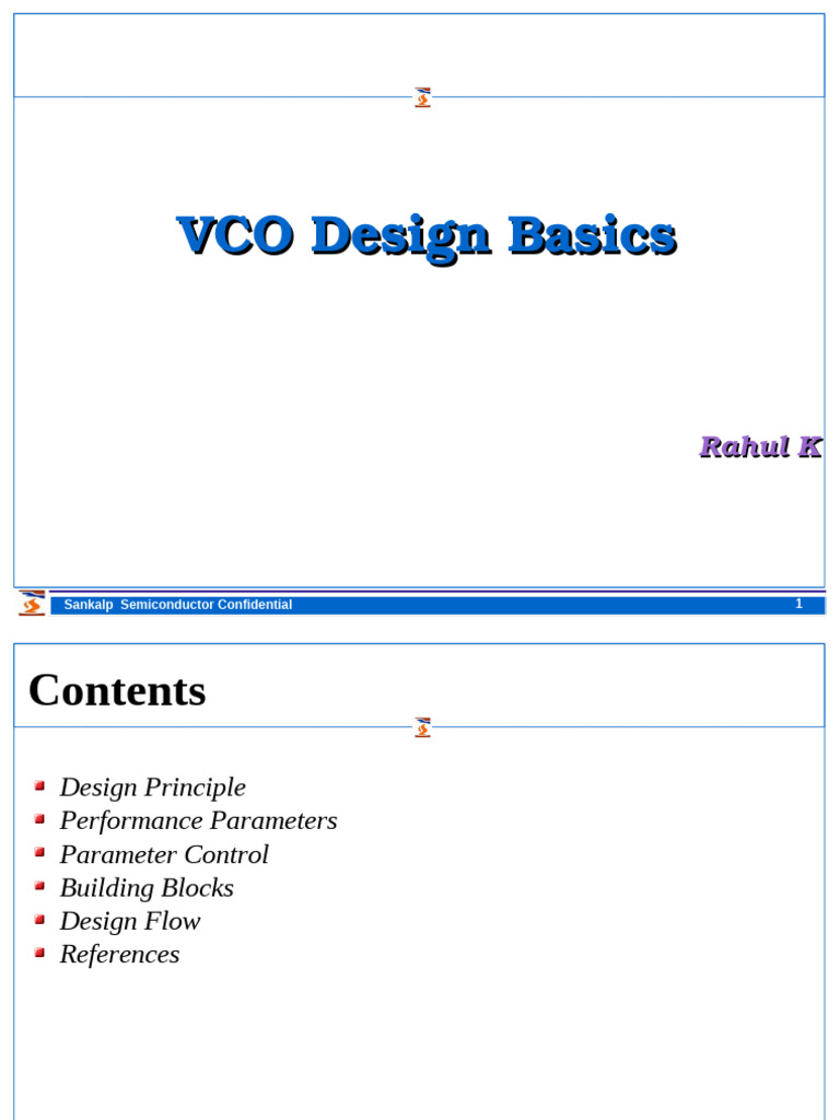 VCO Design and Characterization Guide | PDF | Feedback | Electrical ...