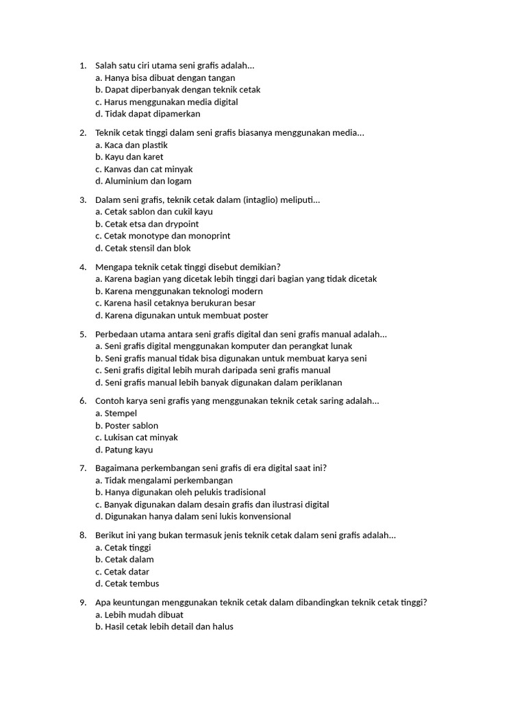 Soal latihan PTS Kelas 9 semester 2 th 2025 | PDF