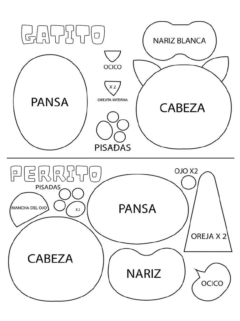 Pantillas de Manoplas Dog | PDF