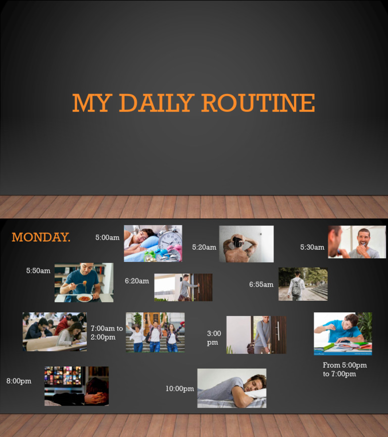 My Daily Routine Schedule | PDF