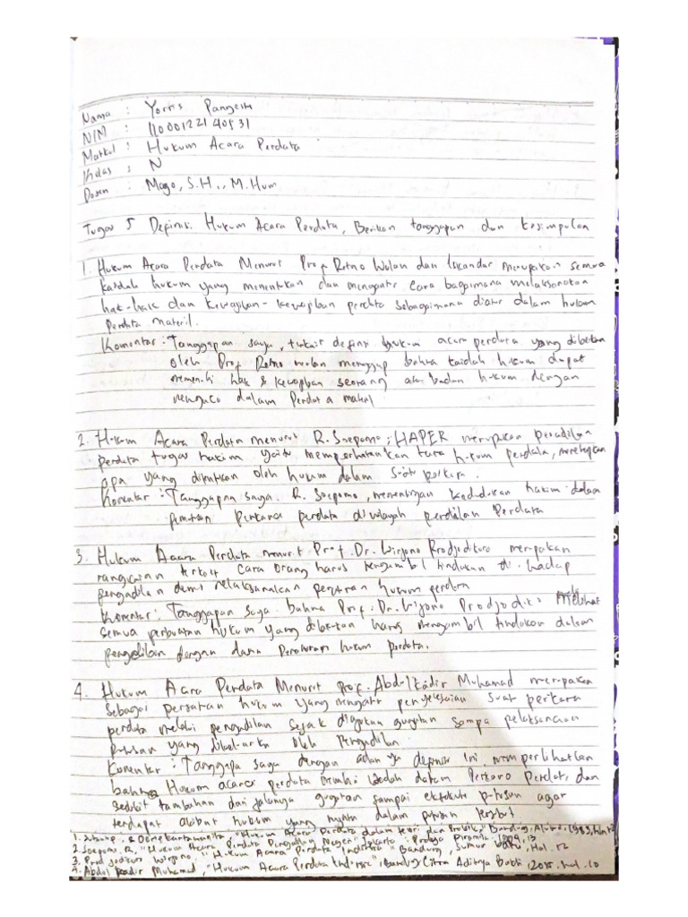 Yorris Pangestu - HAP N - Tugas 1 - 11000122140531 | PDF