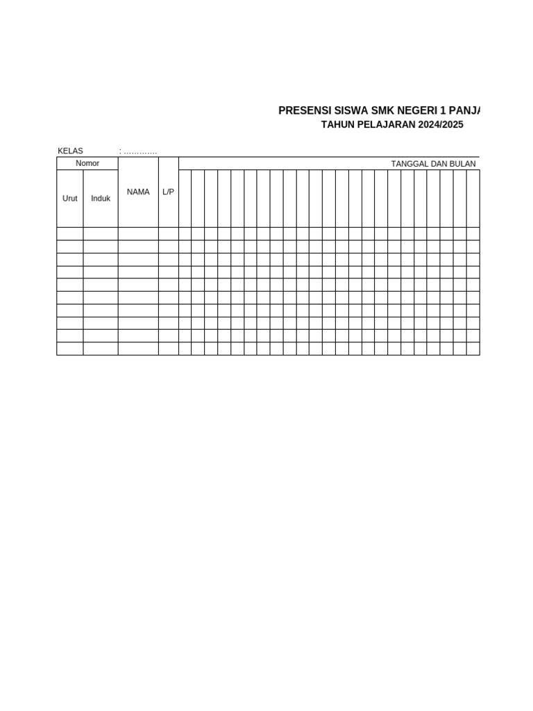 Presensi, Nilai | PDF