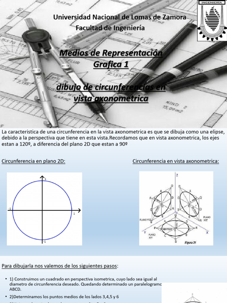 Clase Nº08-Axonometrica Isometrica-Elipses V2024 | PDF
