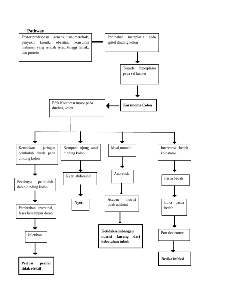 Karsinoma Kolon: Gejala dan Intervensi | PDF