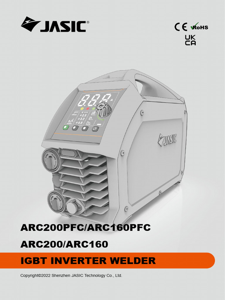EN Jasic Evo20 Arc200 z2s32 Manual V2024a1 PDF | PDF | Welding | Construction
