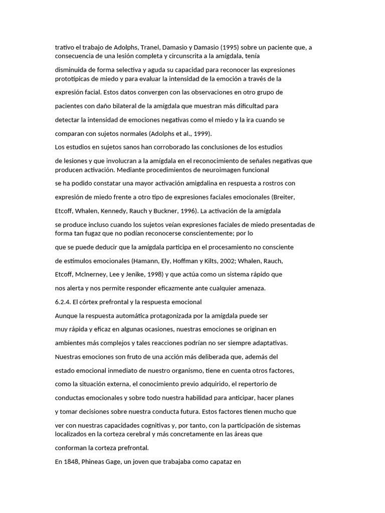 Documento (40) | PDF | Las emociones | Amígdala