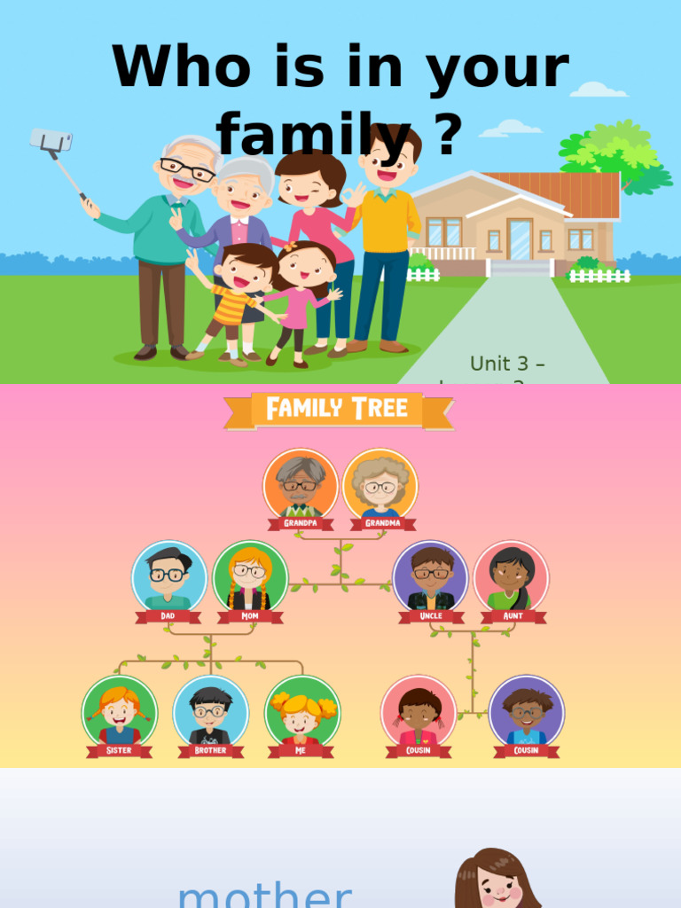 Lesson 6 - Topic 3 - Who Is in Your Family | PDF