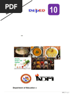 Q3 Module1 G10 COOKERY | PDF | Stock (Food) | Soup