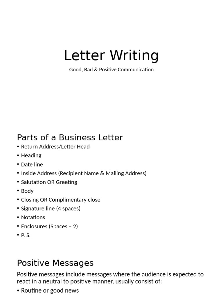 Business Letter Writing Essentials | PDF | Communication | Human Communication