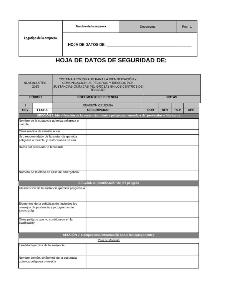 Hds Formato | PDF | Residuos | Ph