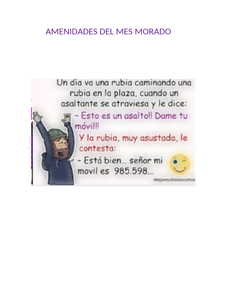 Amenidades Del Mes Morado | PDF