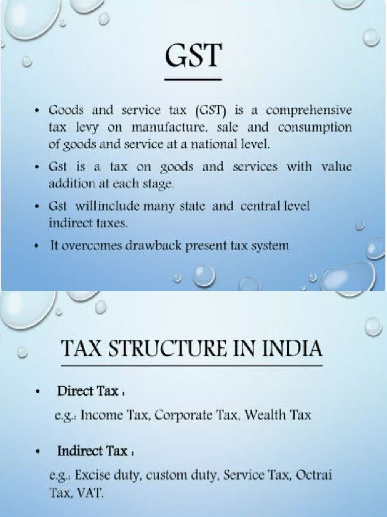 On GST | PDF