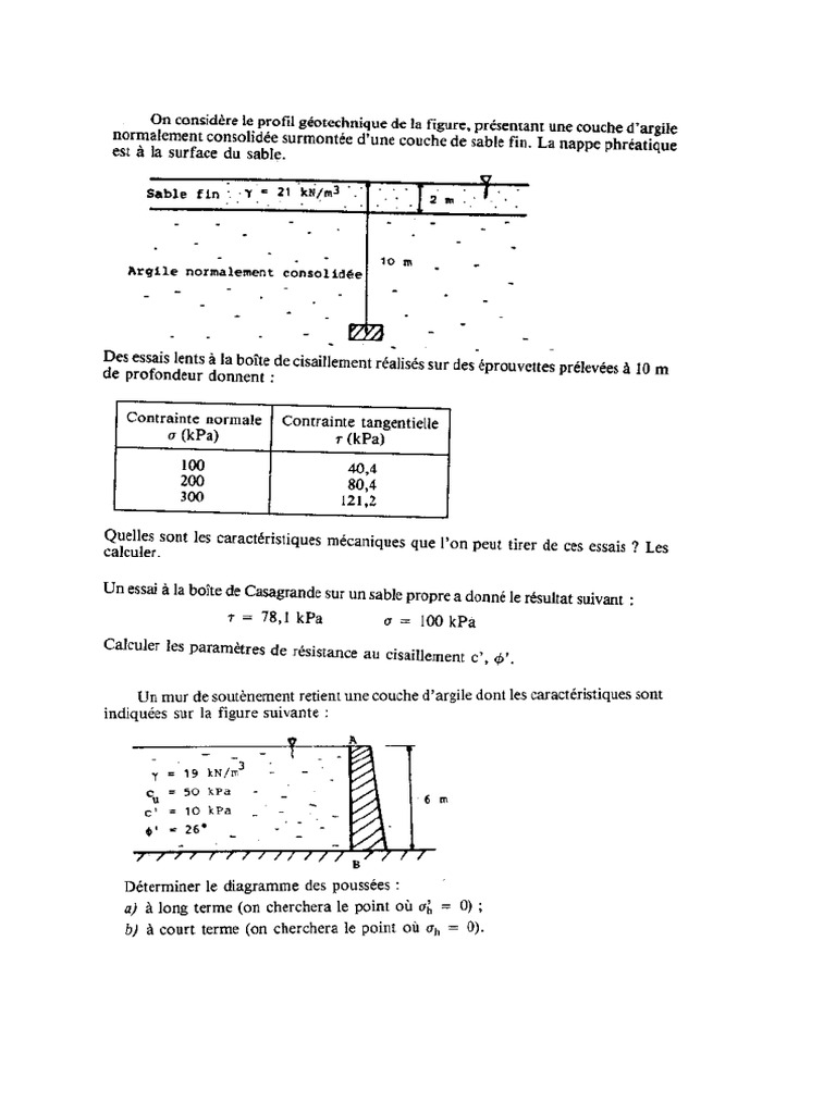 ExerciceS 1 2 3 4 GEOTE 2 | PDF
