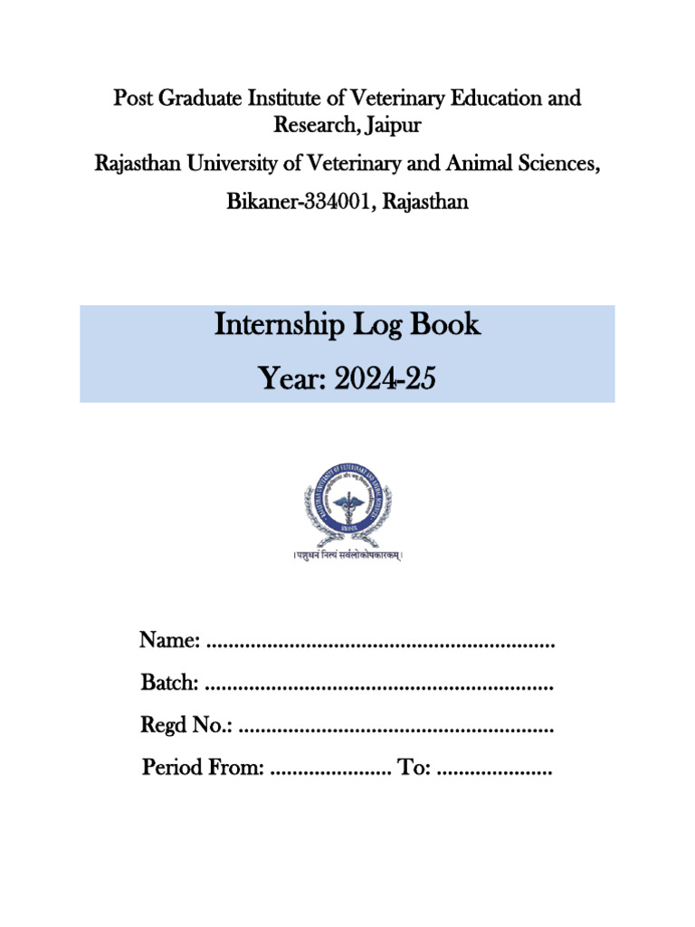 Log Book Internship PGIVER-compressed | PDF